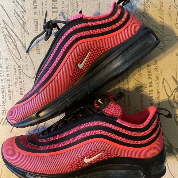 Nike | Shoes | Rare Hot Pink And Black Nike Airmax 97 | Poshmark